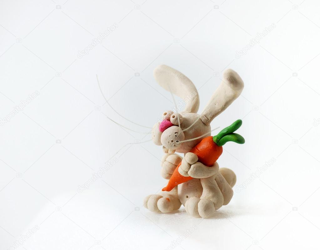 Plasticine rabbit. Stock Photo by ©slena 14208759