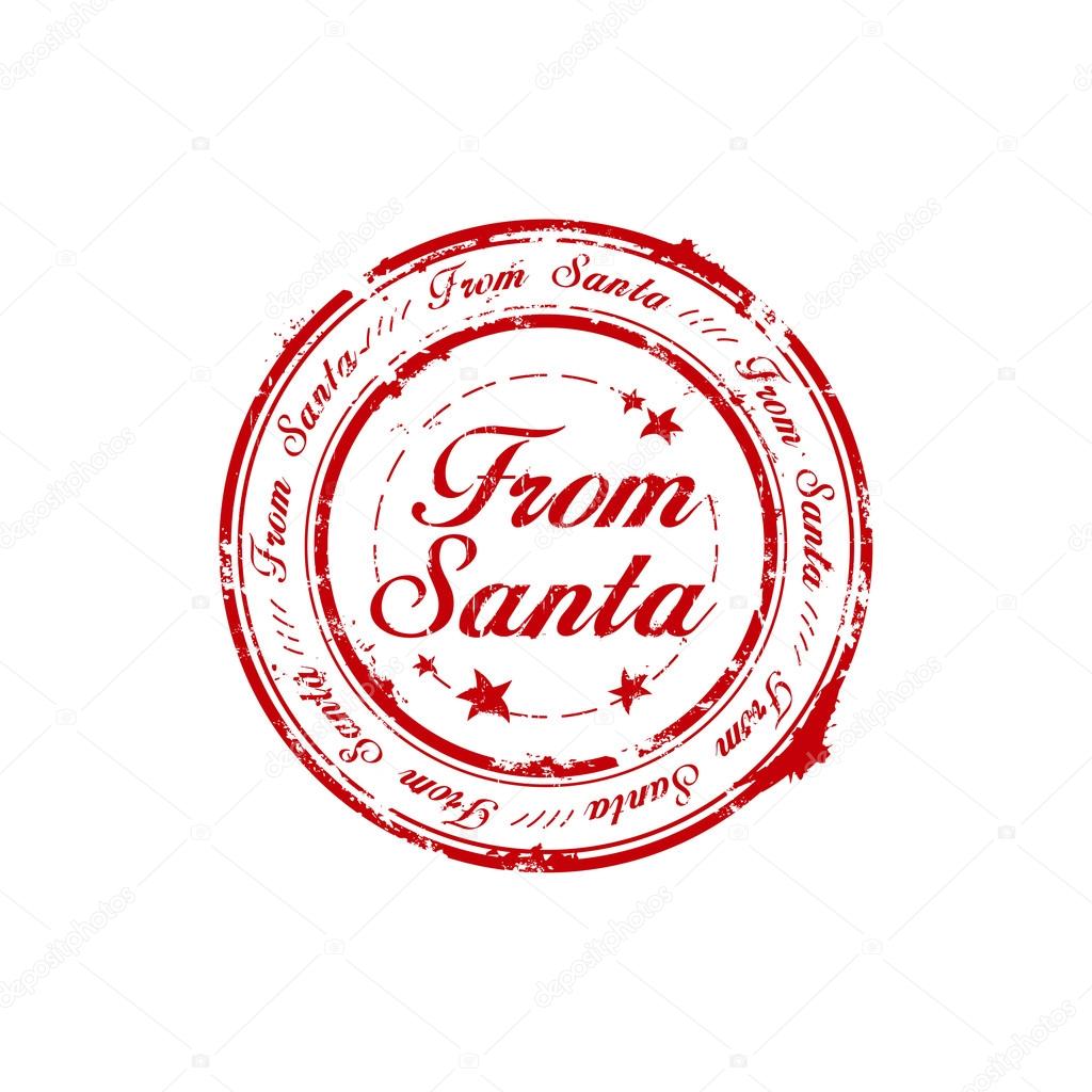 From Santa stamp Stock Vector by ©slena 14210934