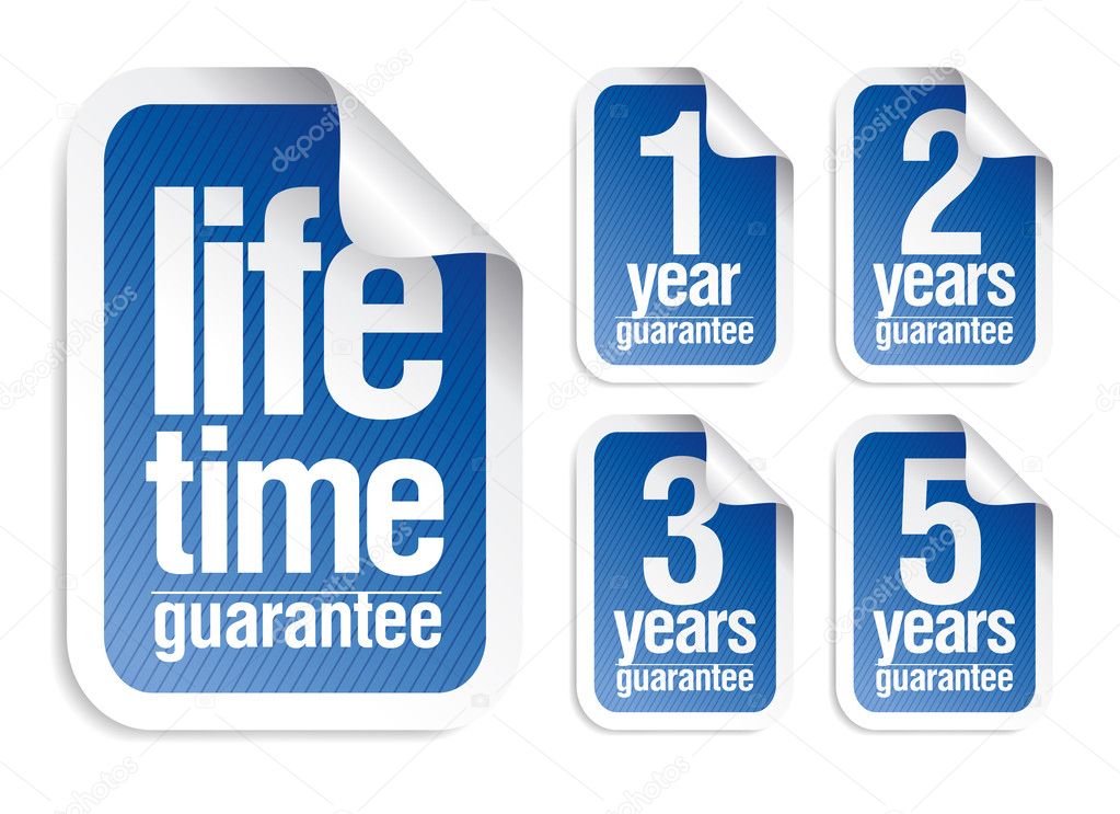 Guarantee stickers set — Stock Vector © slena #14211106