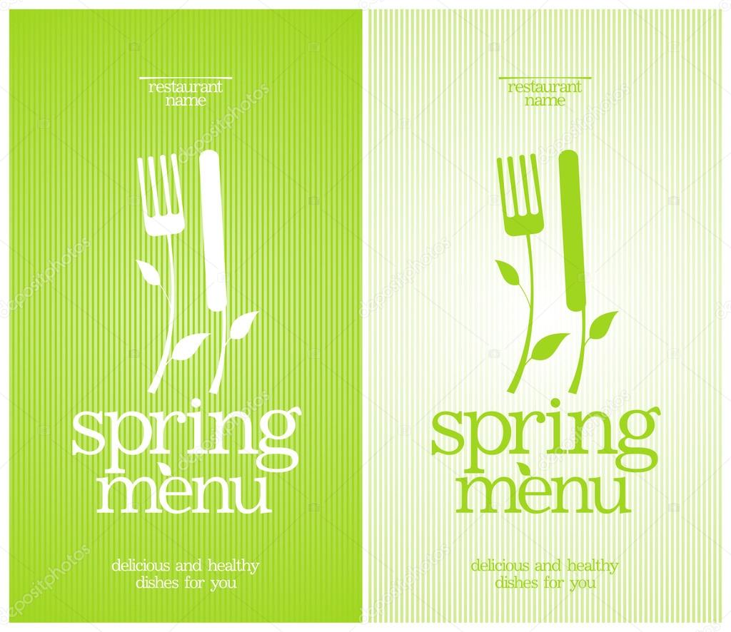 Restaurant spring menu. Stock Vector Image by ©slena #25534615