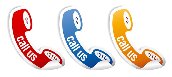 Call now stickers. Stock Vector Image by ©slena #14206806