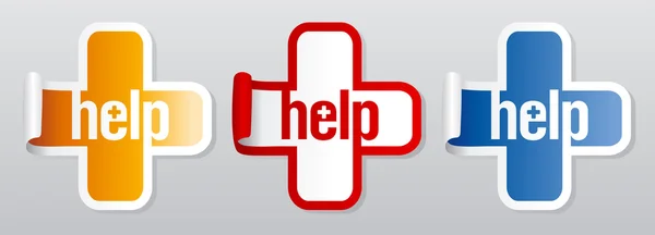 Help stickers. Stock Vector Image by ©slena #14211199