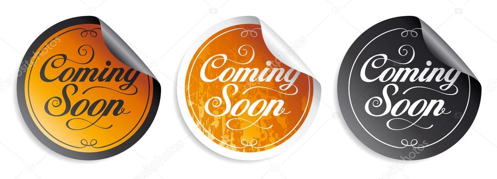 Coming soon sticker Stock Vectors, Royalty Free Coming soon sticker ...