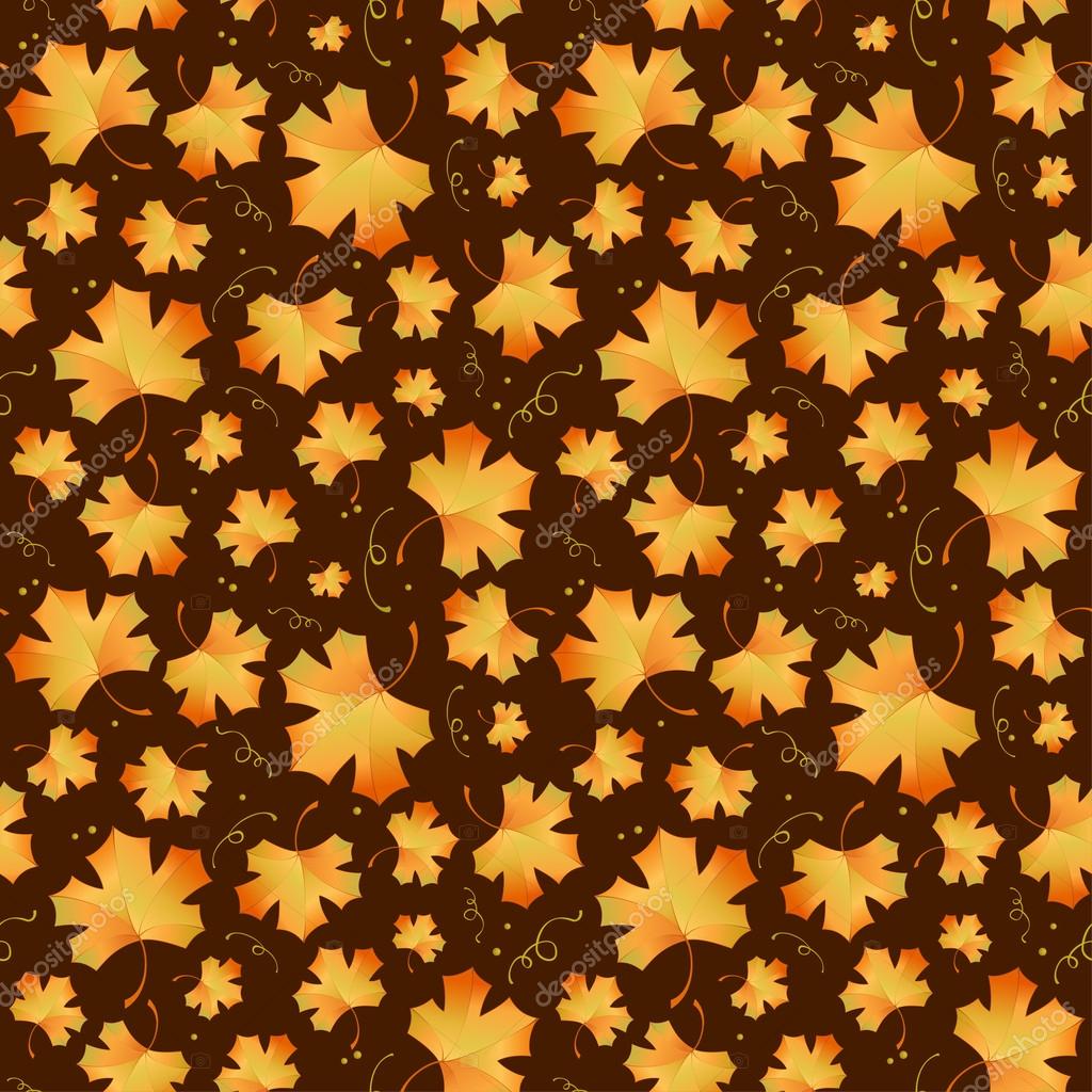 Seamless background with maple leaves. Stock Vector Image by ©slena ...