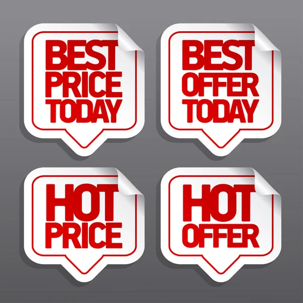 Best hot offers speech bubbles. Stock Vector Image by ©slena #15740225