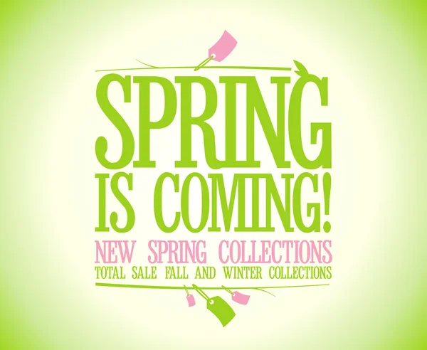 Spring is coming Vector Art Stock Images | Depositphotos