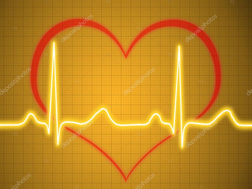 Electrocardiograma, ecg, gráfico, trazado de pulso 2023