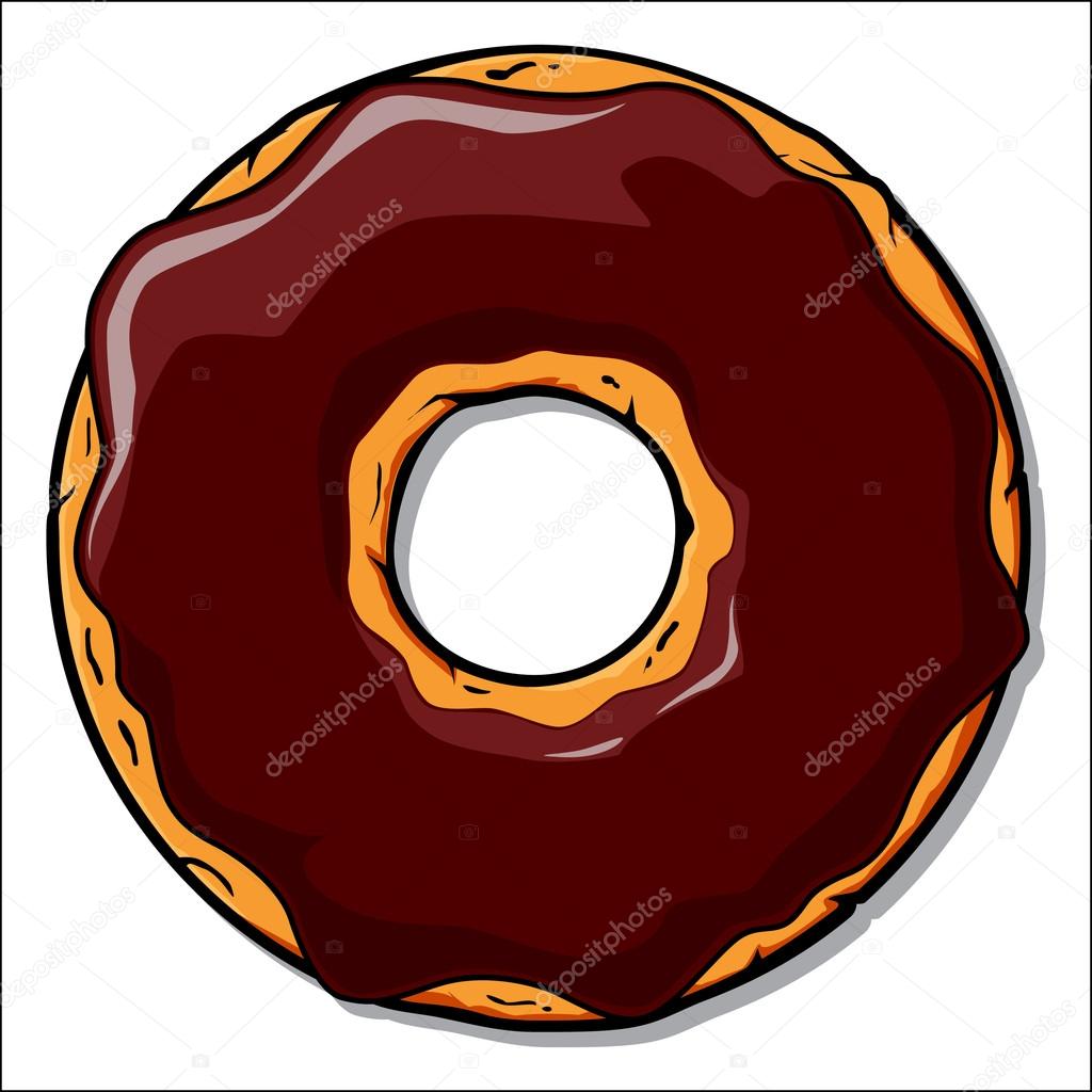 Cartoon donut illustration. Stock Vector Image by ©R_lion_O #13925787 Cartoon donut illustration. Stock Vector Image by ©R_lion_O #13925787