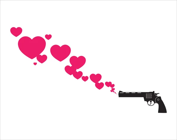 Gun Shooting Hearts