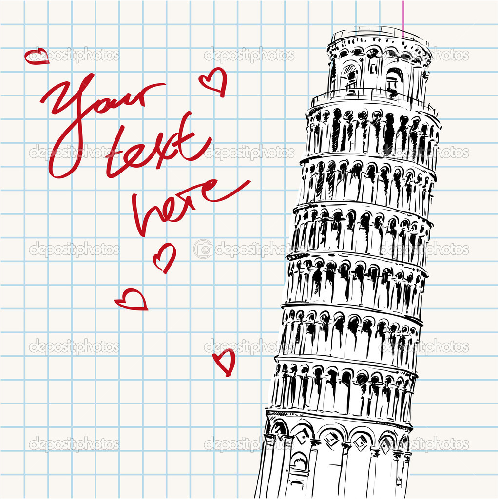 Vector illustration with pisa. Stock Vector Image by ©R_lion_O #20197213