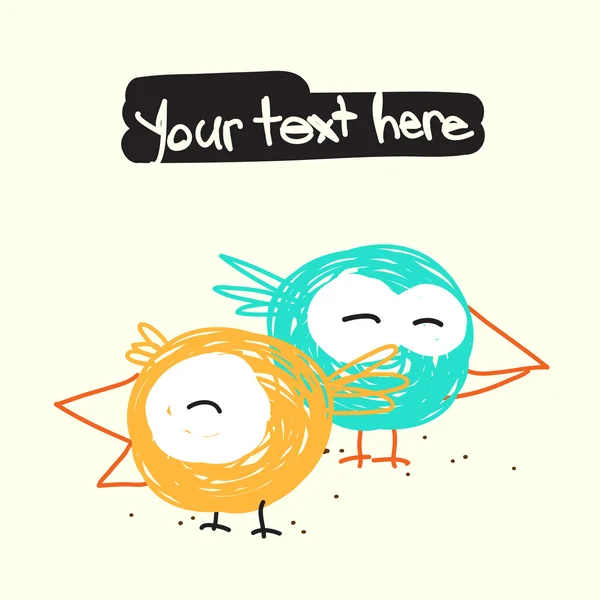 Funny cartoon bird, Vector illustration Stock Illustration by ©R_lion_O ...