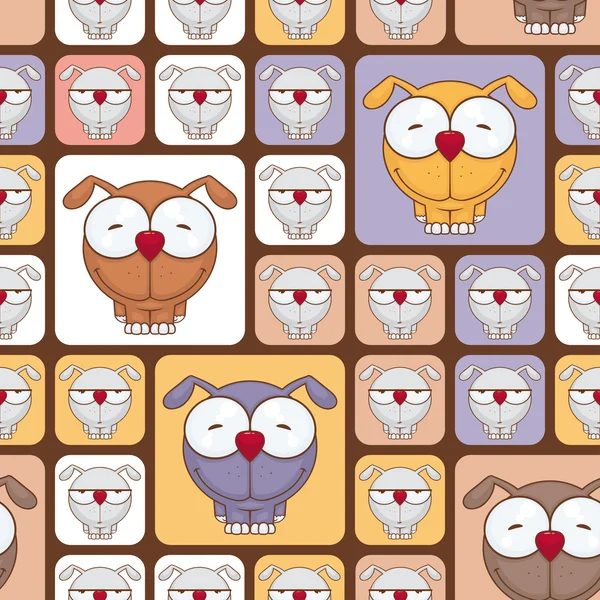 Seamless texture with funny cartoon dogs. Stock Vector by ©R_lion_O ...