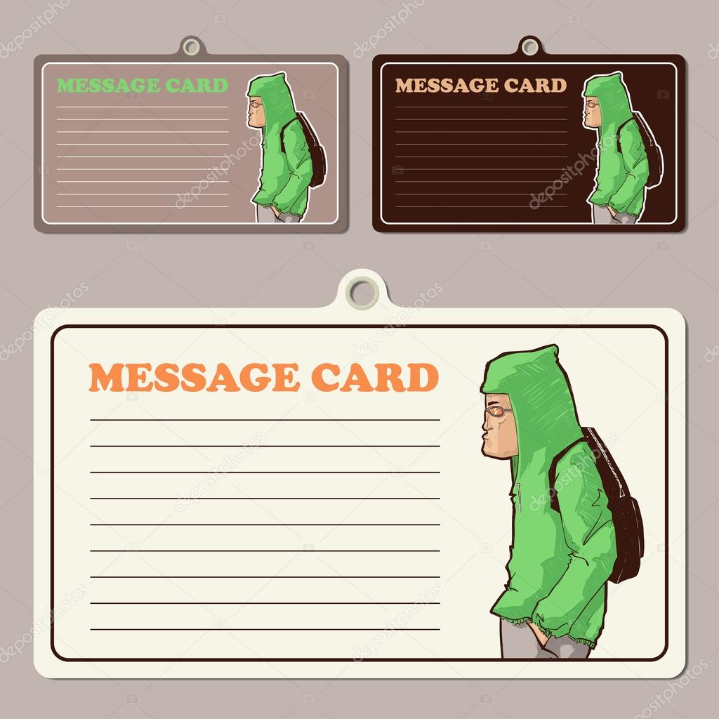 Set of vector message cards Stock Vector by ©R_lion_O 33293909
