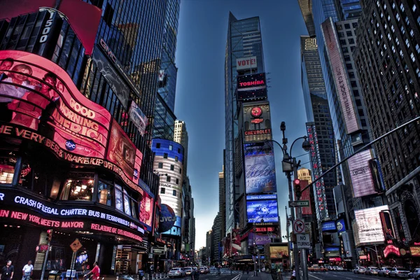Busy Times Square at night, Manhattan, New York, USA – Stock Editorial ...