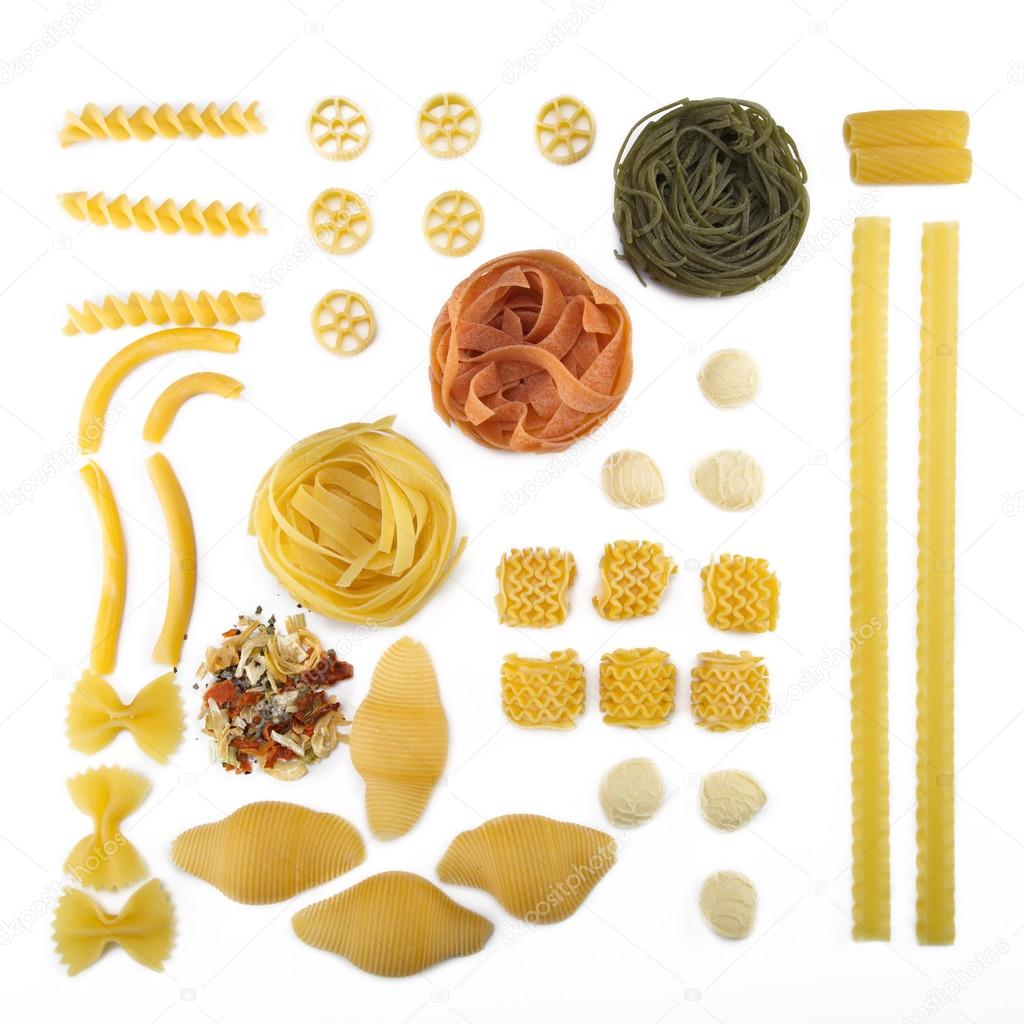 Diversi tipi di pasta — Foto Stock #28495467