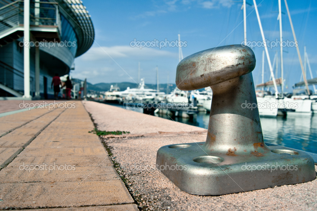 Bollard on the port of Loano — Stock Photo © fcw5 #13731123