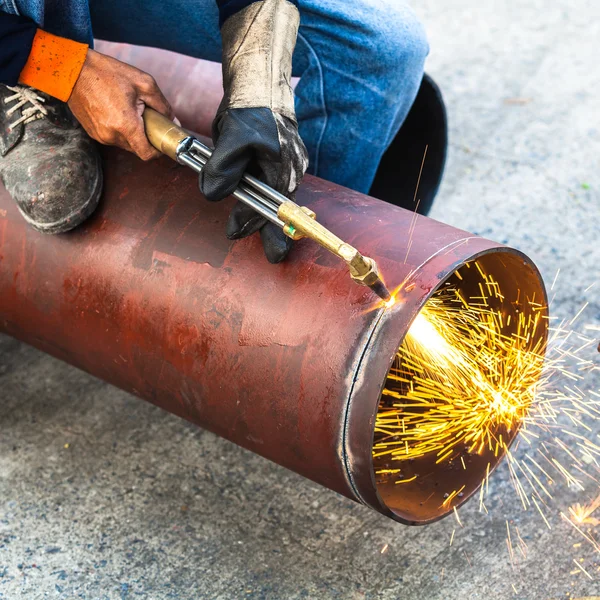 Cuting pipe — Stock Photo © worac #34542731