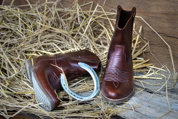 Still life cowboy boots — Stock Photo © worac #41512351