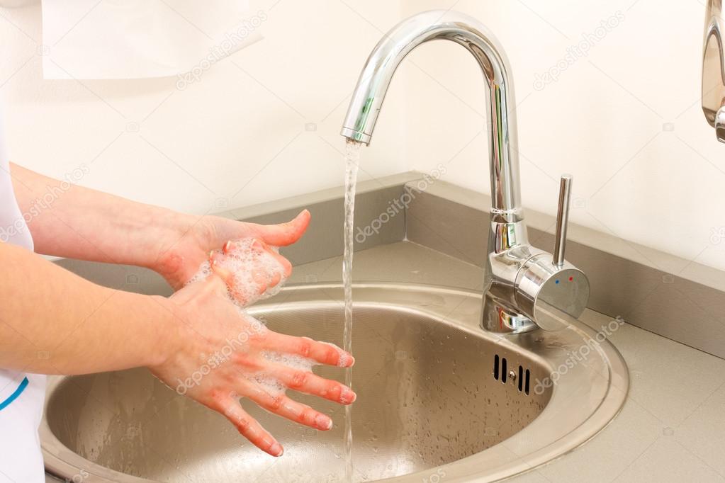Professional Hand Washing — Stock Photo © Lighthunter #14031043