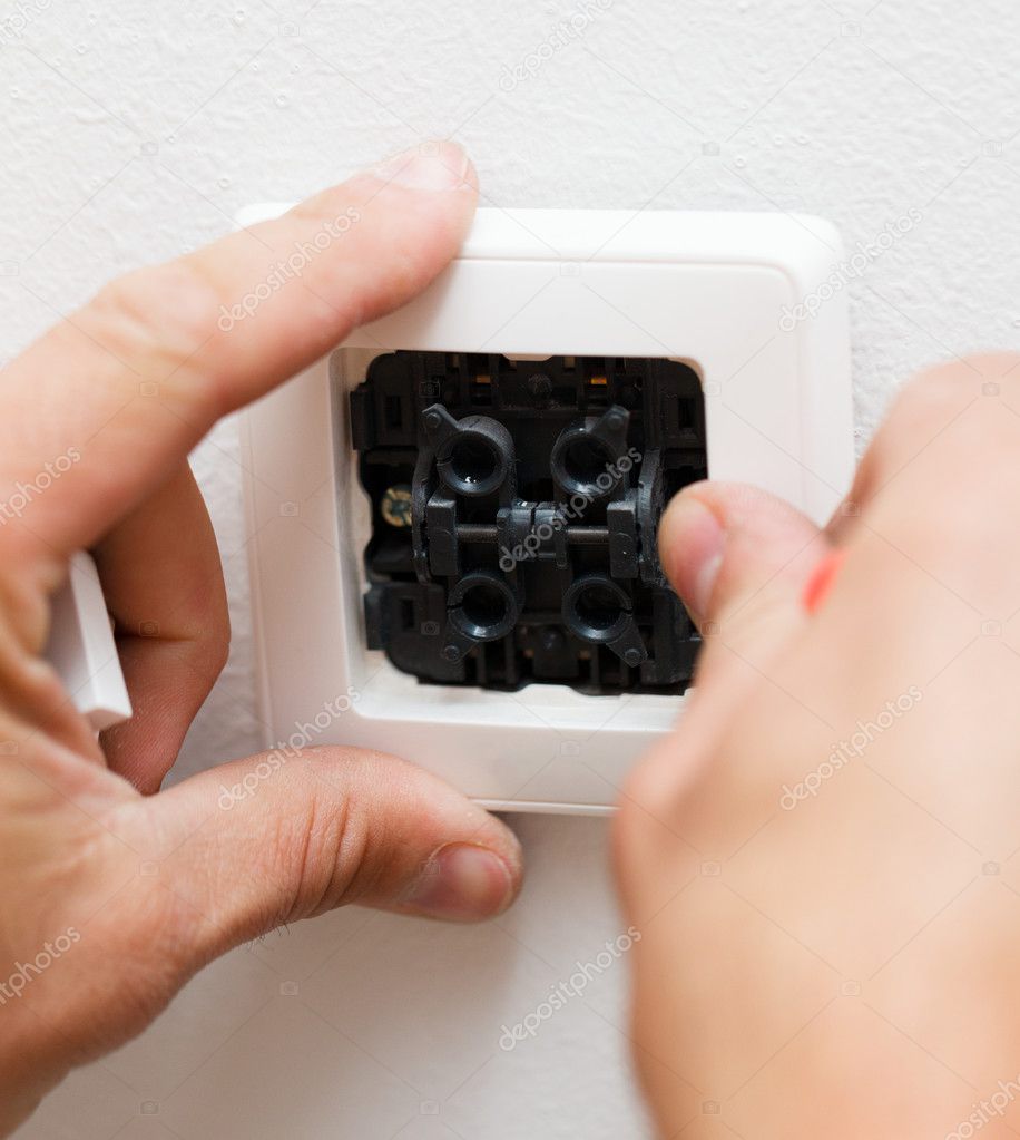 Installing Switch Stock Photo by ©Lighthunter 34274197