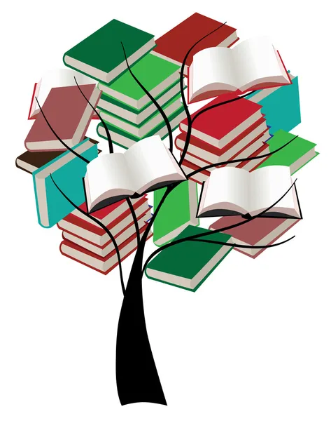 3,226 Books tree Vector Images, Books tree Illustrations | Depositphotos