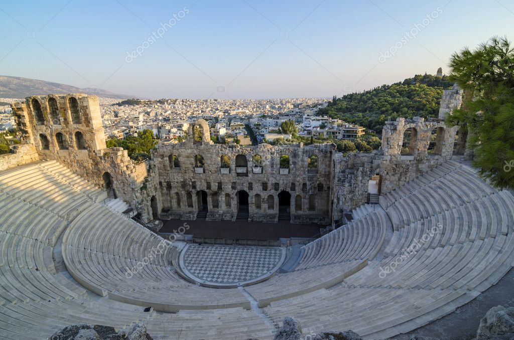 Athenian theatre Stock Photo by ©Anzemulec 39136503
