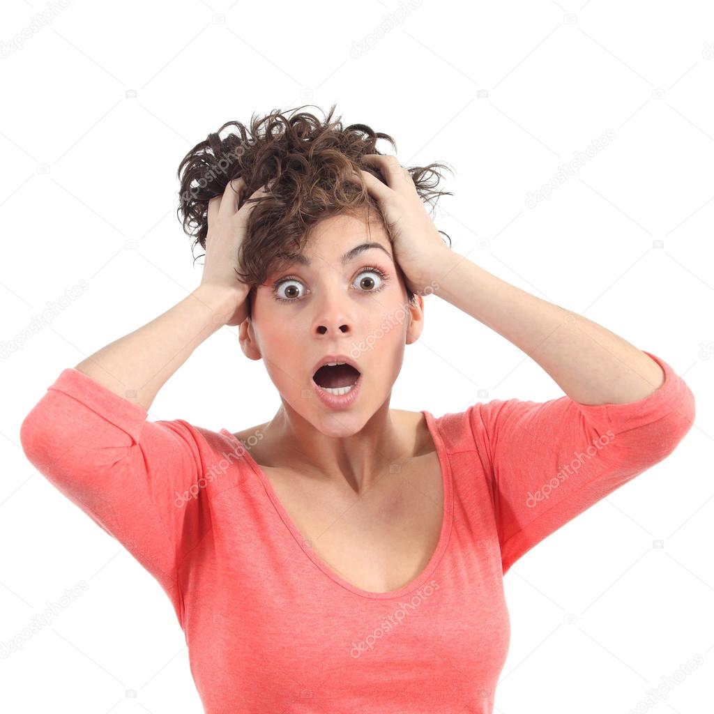 Woman Scared Profile