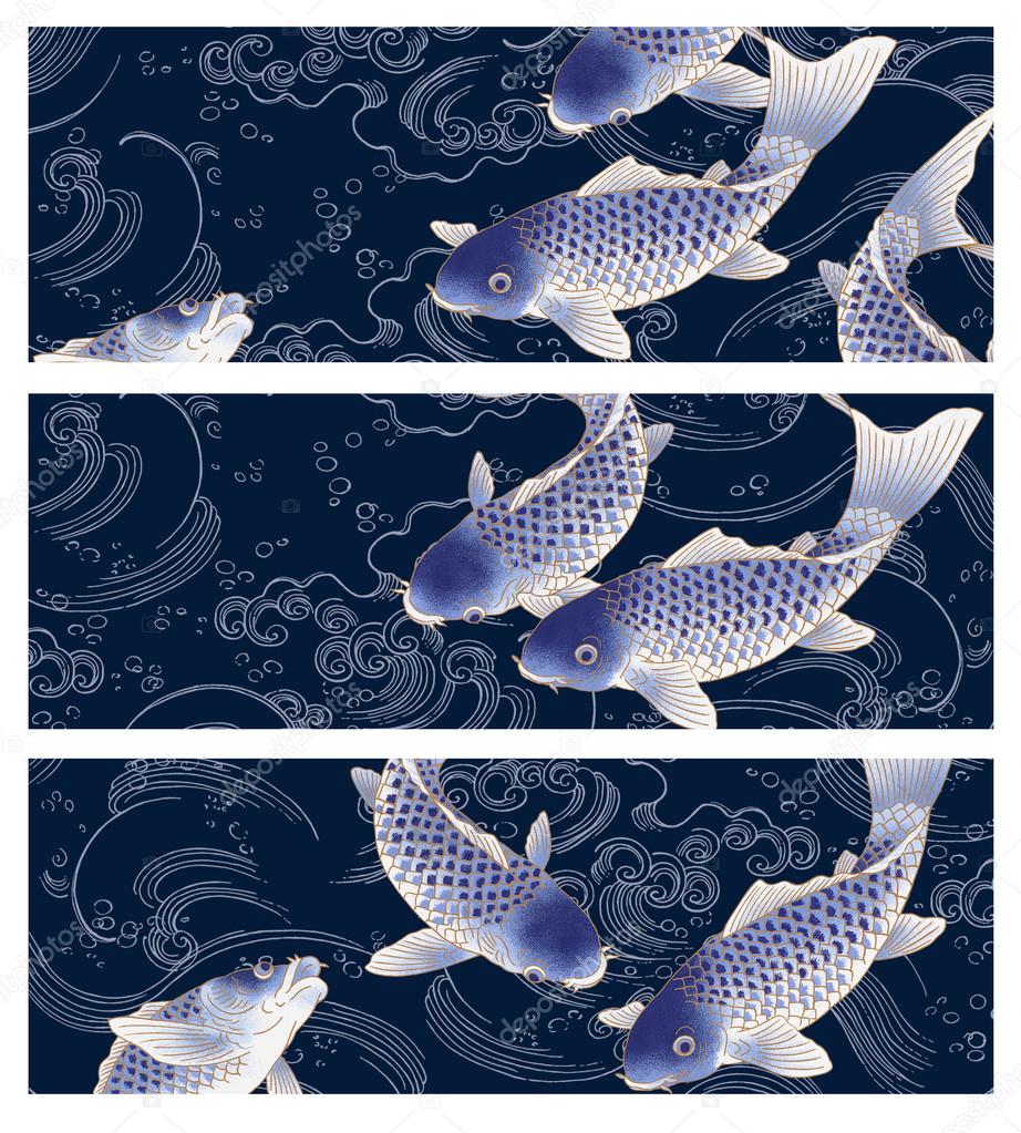 3 japan carp header, — Stock Photo © daicokuebisu #13926381