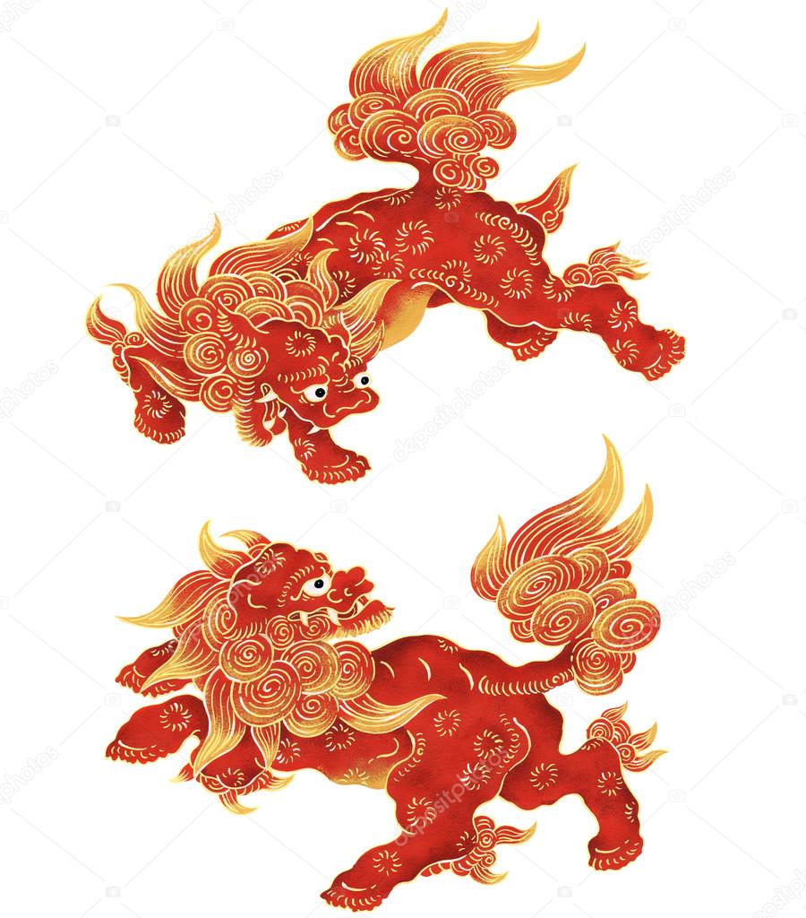 Japanese lion — Stock Photo © daicokuebisu #20438915