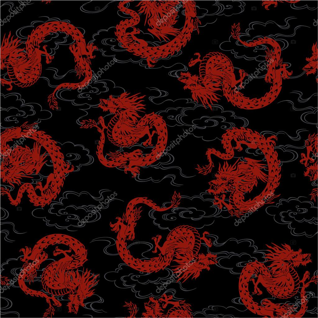 Japanese dragon is seamless Stock Vector by ©daicokuebisu 31747617
