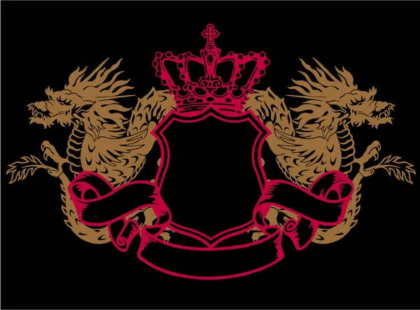 Dragon crest Vector Art Stock Images | Depositphotos