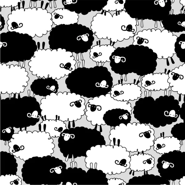Sheep pattern, — Stock Vector © daicokuebisu #53144265