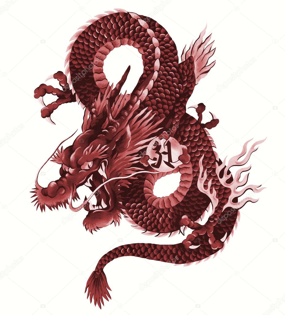Japanese dragon — Stock Photo © daicokuebisu #48163621