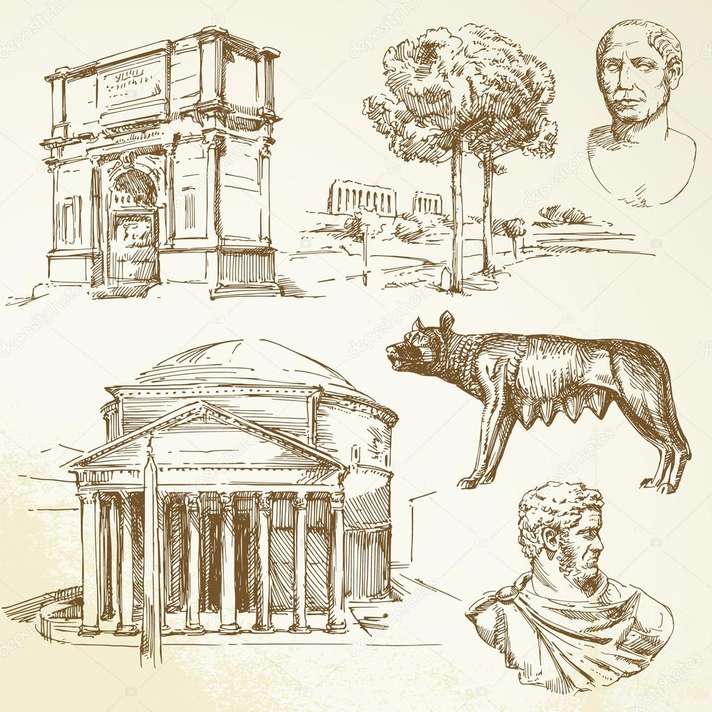 Roman architecture Stock Vector Image by ©canicula #13807249