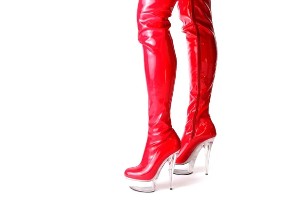 Sexy red latex high heel boots Stock Photo by ©Knut_Wiarda 16511521