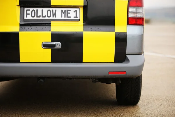Airport follow me car - Stock Image - Everypixel