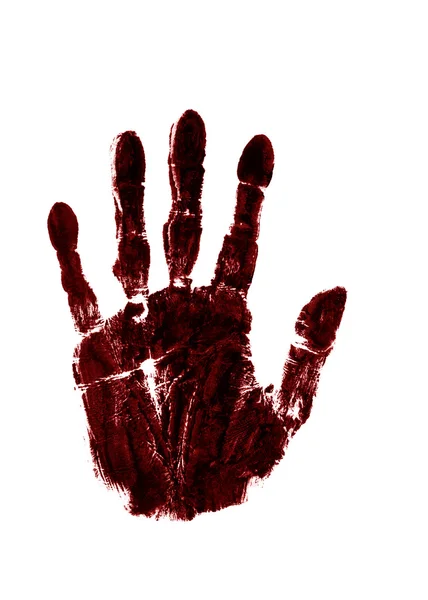 Pair of blood red handprints — Stock Photo © griffin024 #16939981