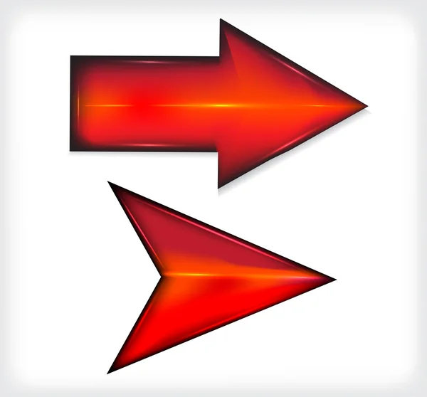 Red arrows in different directions. Plastic Stock Vector by ©Svetlaboro ...