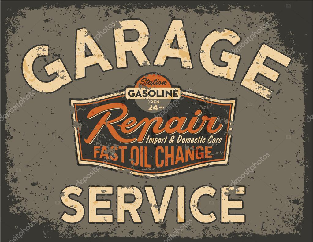 Car service vintage signboard Stock Vector Image by ©ZiaMary #39307219
