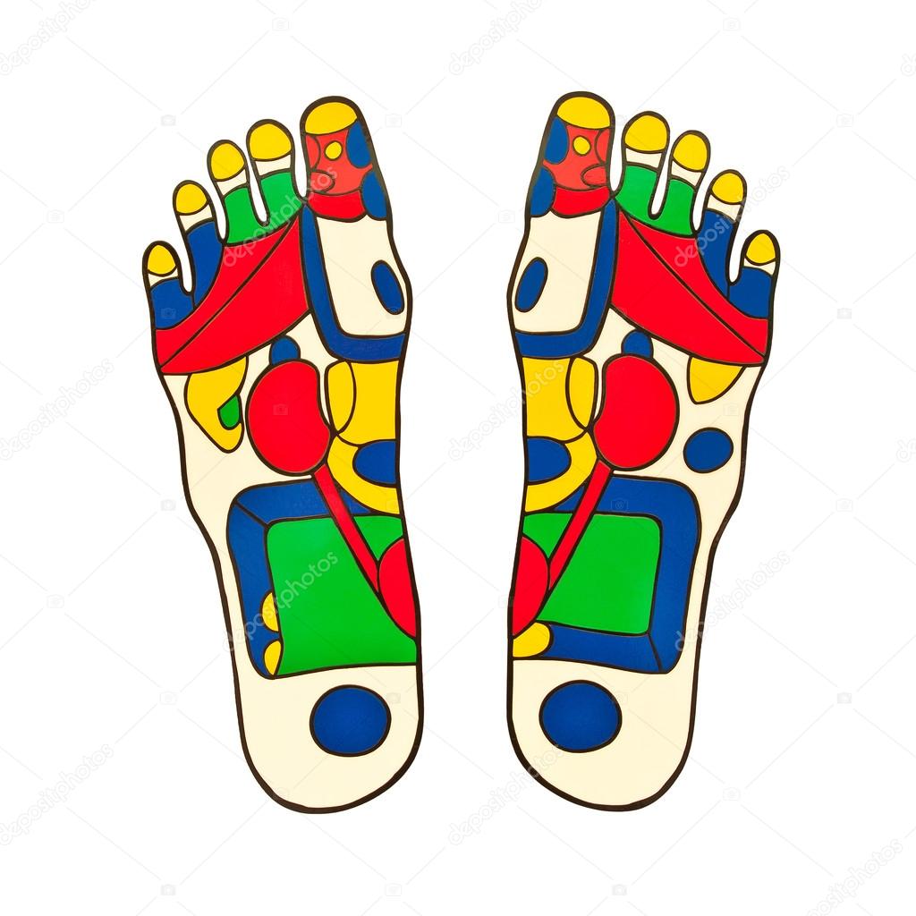 Reflexology Foot Massage Points Stock Illustration By ©satit Srihin