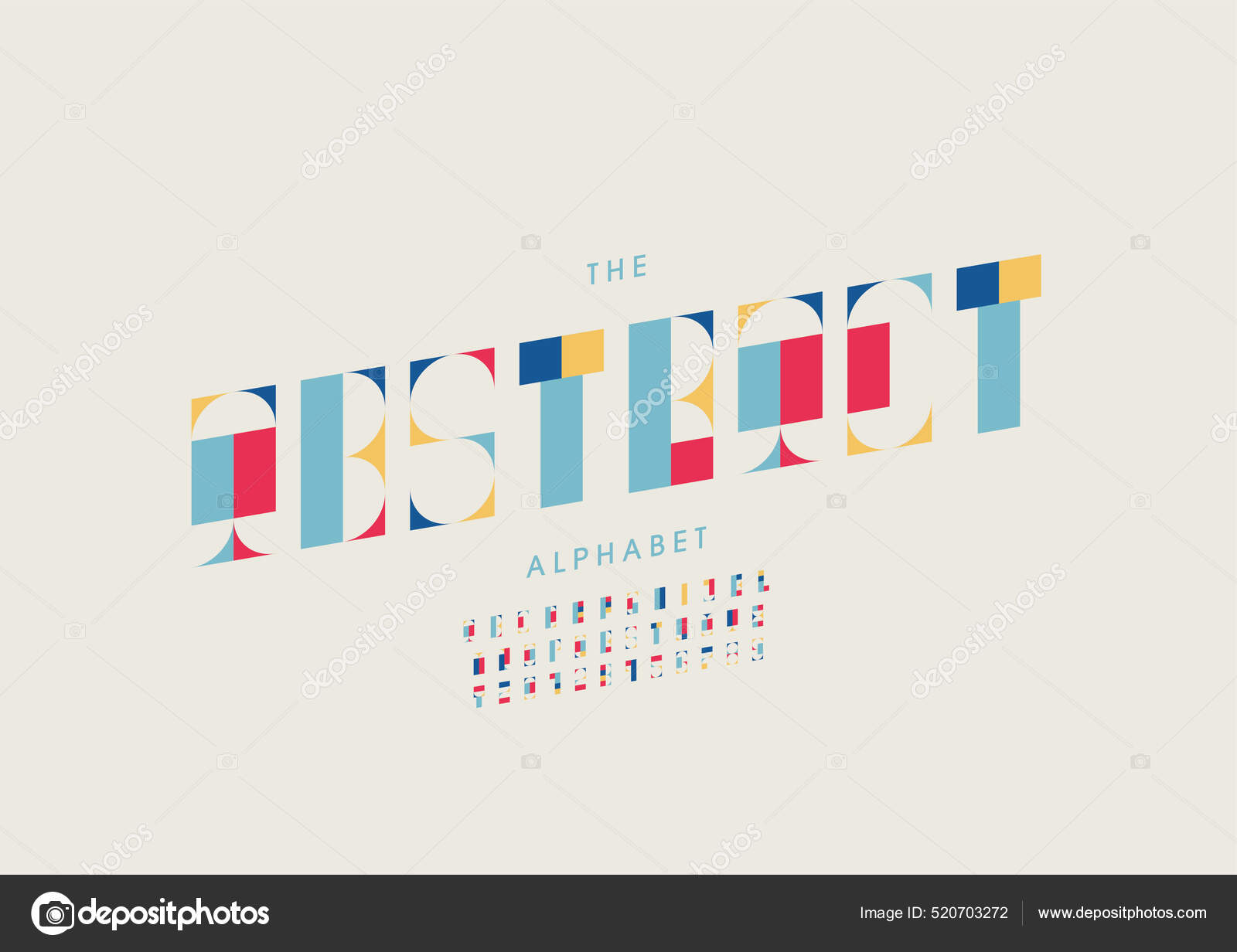 Stylized Alphabet Font Vector Illustration Stock Vector Image by ...