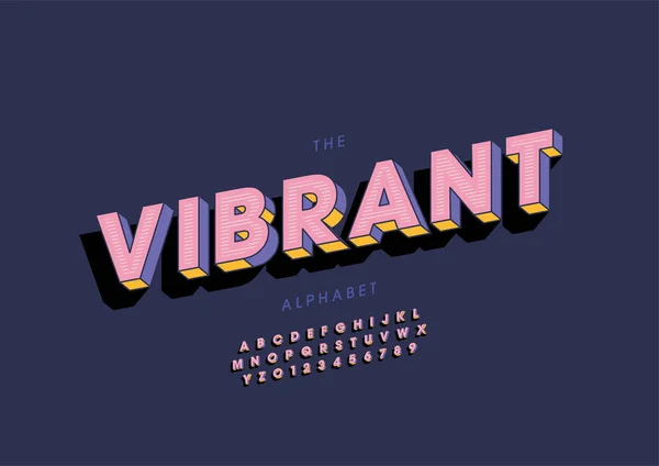Vibrant Design Font Alphabet Template Colorful Vector Illustration ...