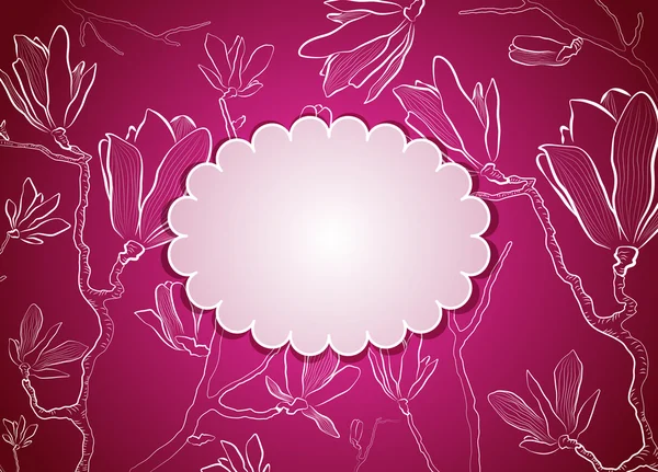 Purple background with flowers Stock Vector by ©Portumen 25189699