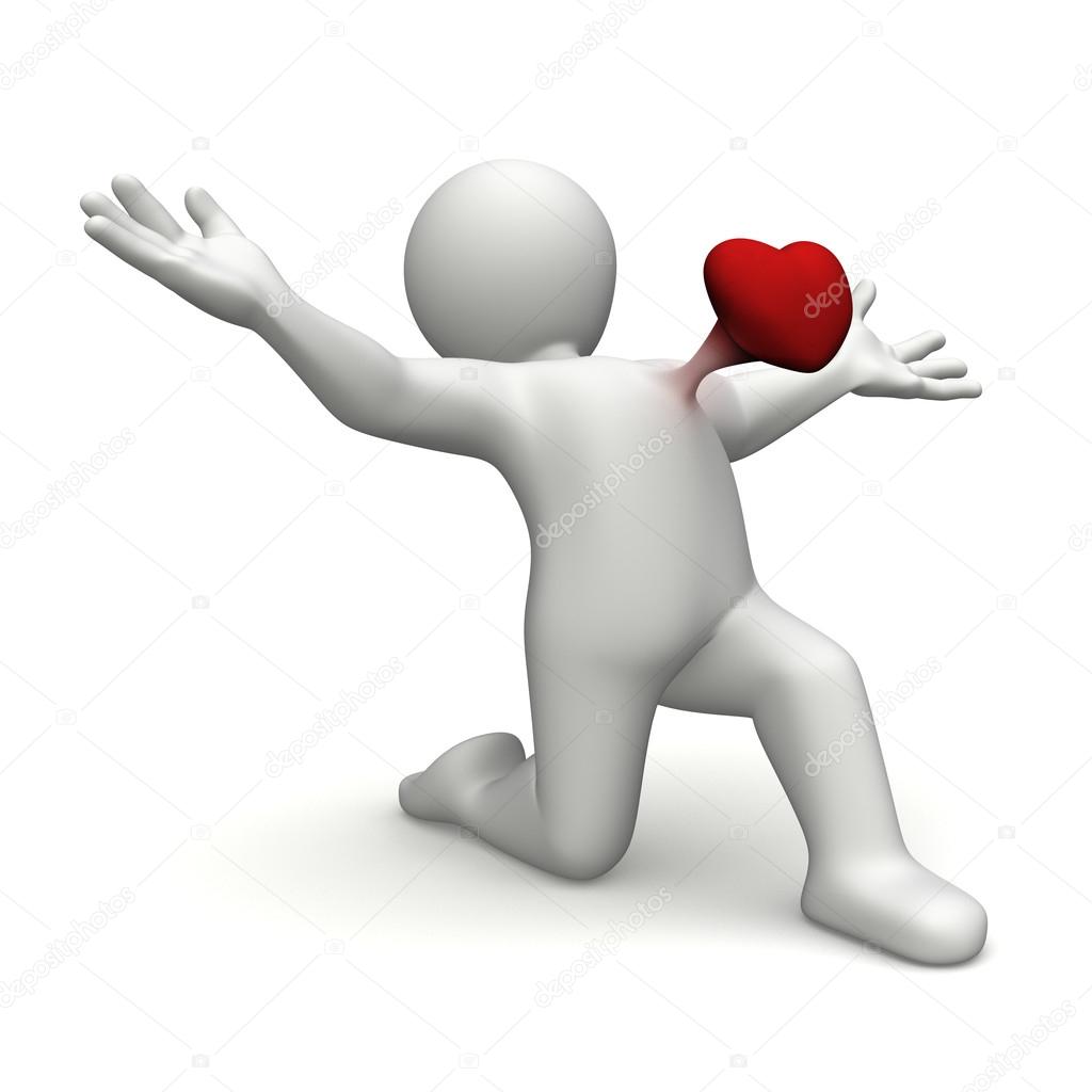 Heart in the chest Stock Photo by ©benjaminet 13853615