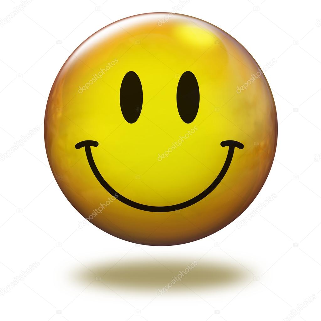 Render emoticon 3D. Cheerful — Stock Photo © benjaminet #13860996