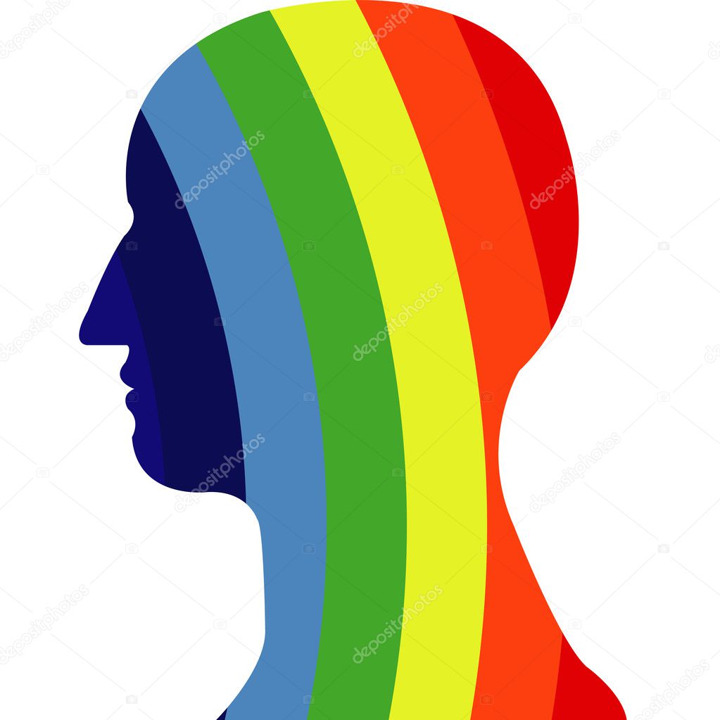 Rainbow pattern on head vector Stock Vector Image by ©attaphongw #27234521