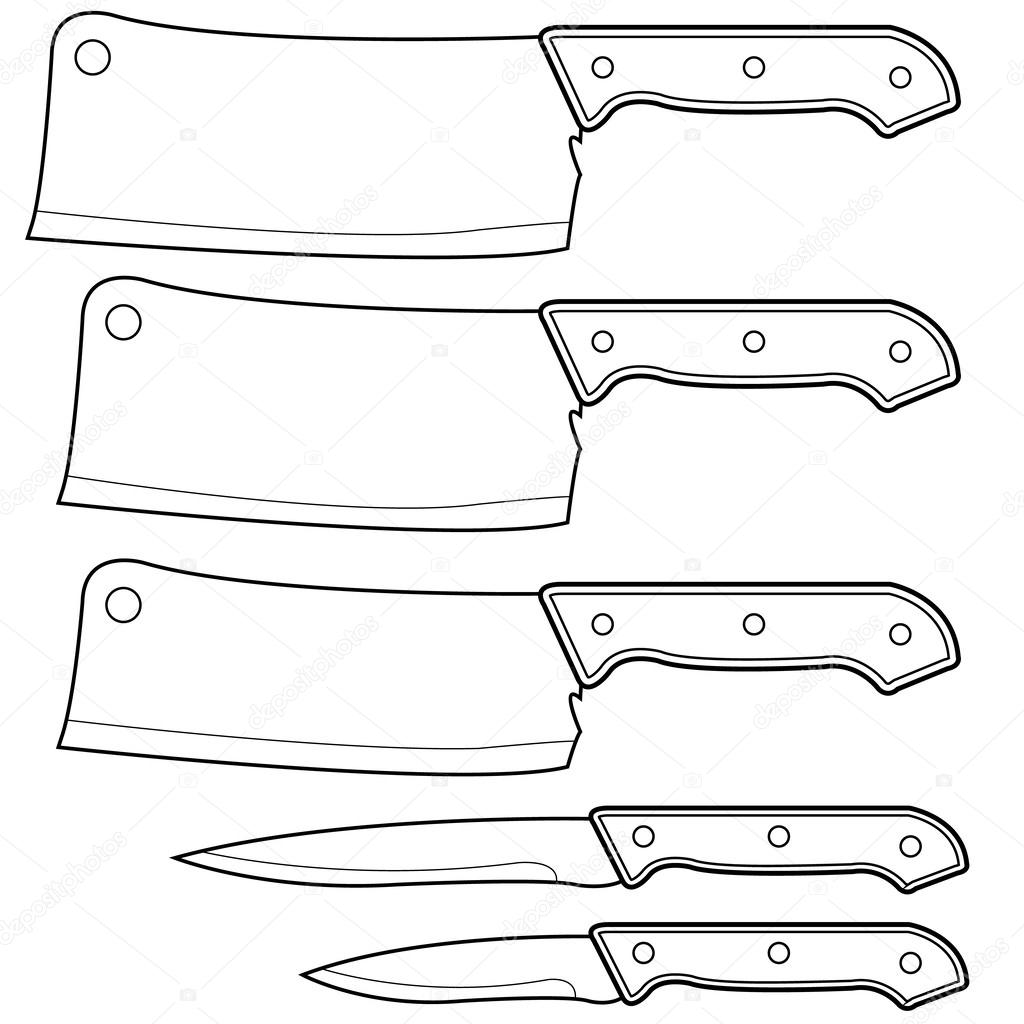 Kitchen knife vector Stock Vector by ©attaphongw 30935291