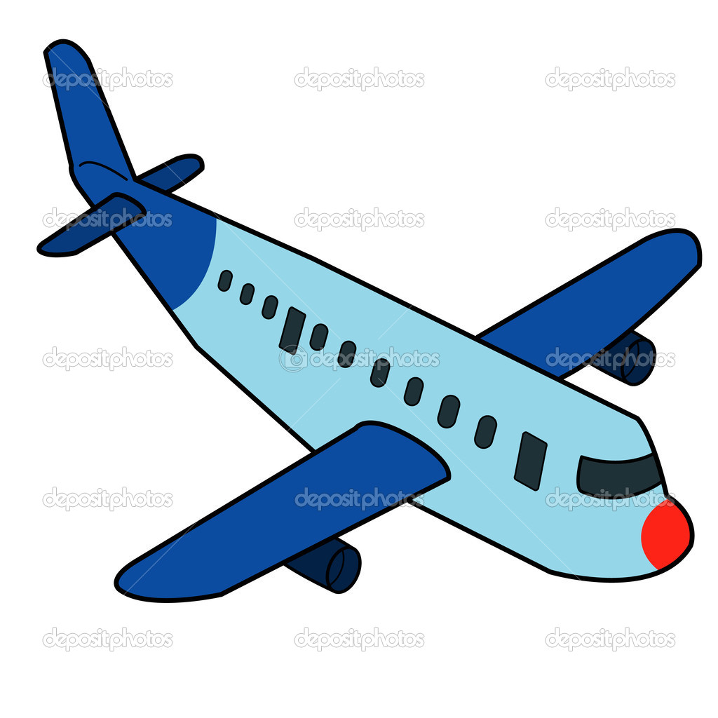 Vliegtuig cartoon vector — Stockvector © attaphongw #35232947