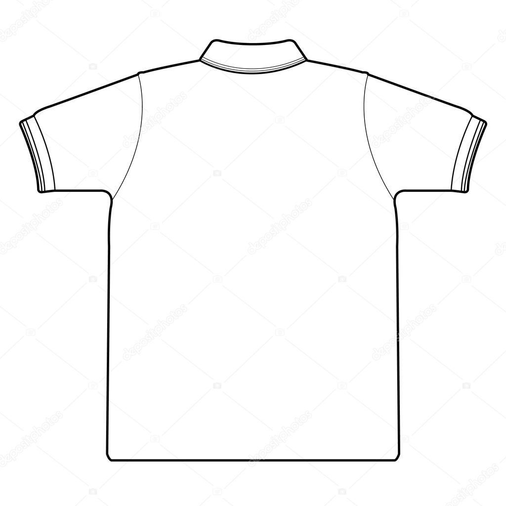 Back side of polo shirt vector ⬇ Vector Image by © attaphongw | Vector ...