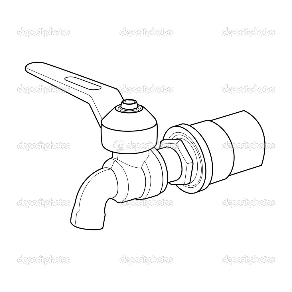 Faucet vector Stock Vector by ©attaphongw 40323427